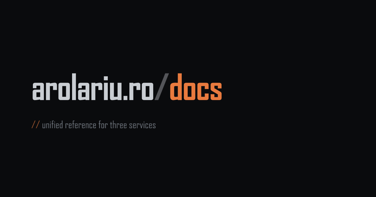 RFC 1002: Comprehensive JSDoc/TSDoc Documentation Standard | arolariu ...